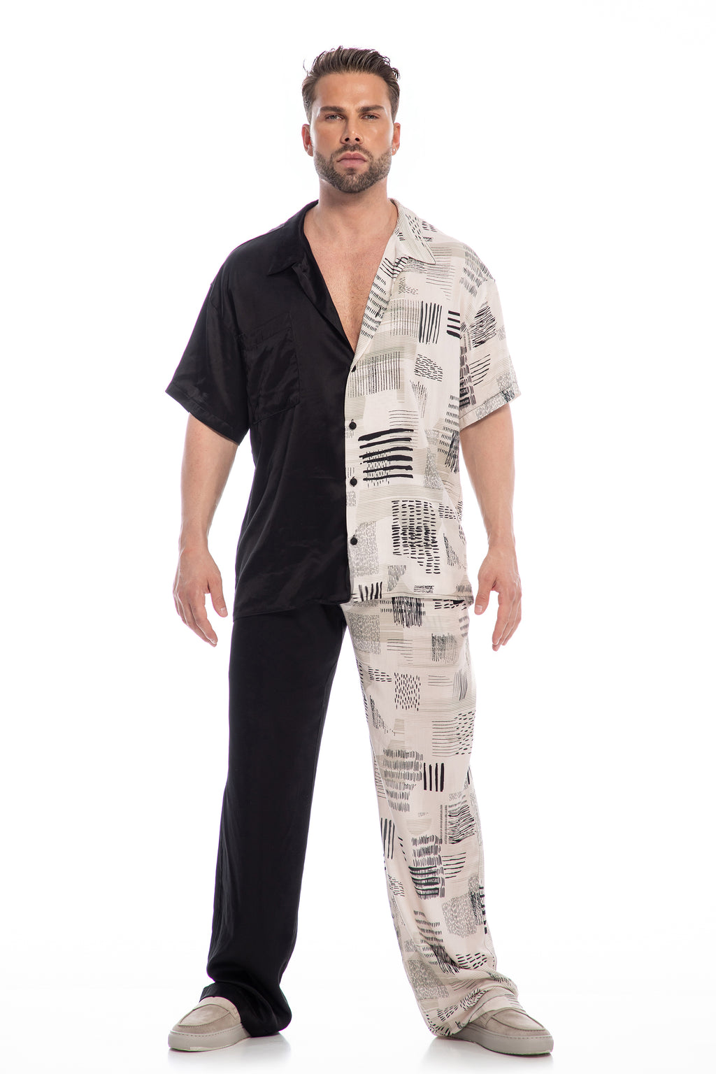 Two-Colored pants – Maison Bogomil